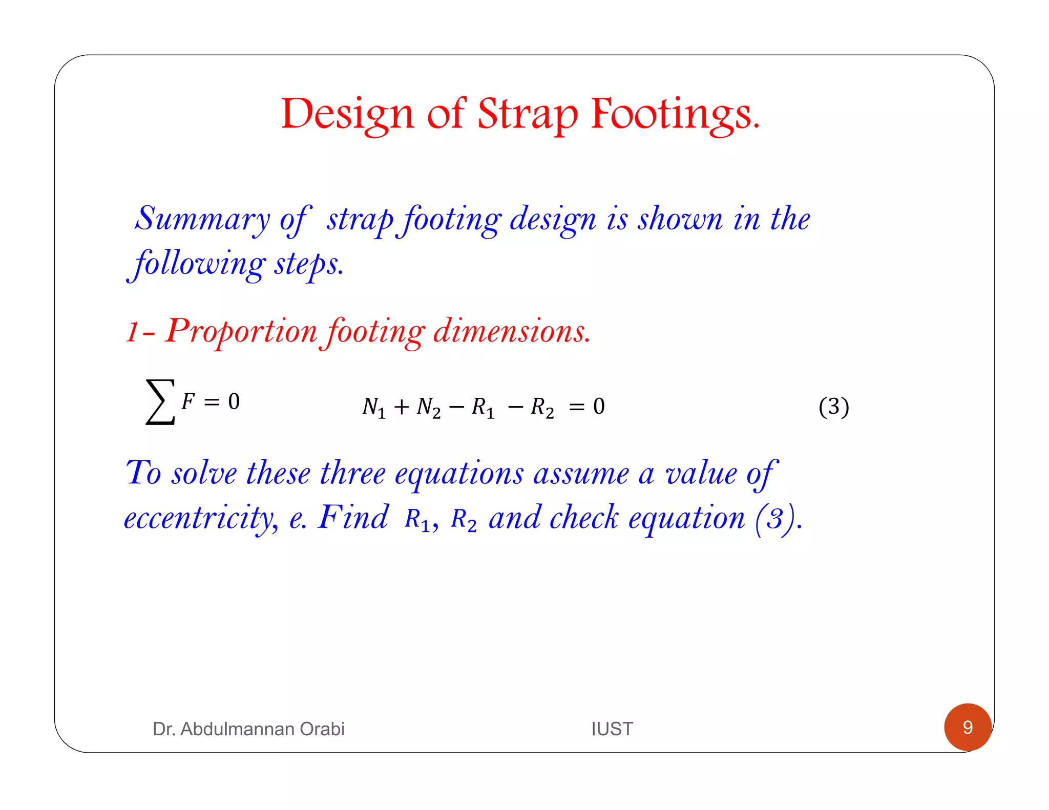 Lecture 7 strap footing | PDF