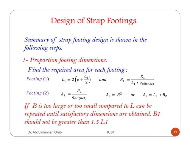 Lecture 7 strap footing | PDF