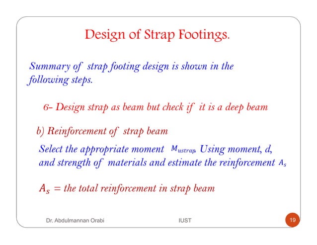 Lecture 7 strap footing | PDF