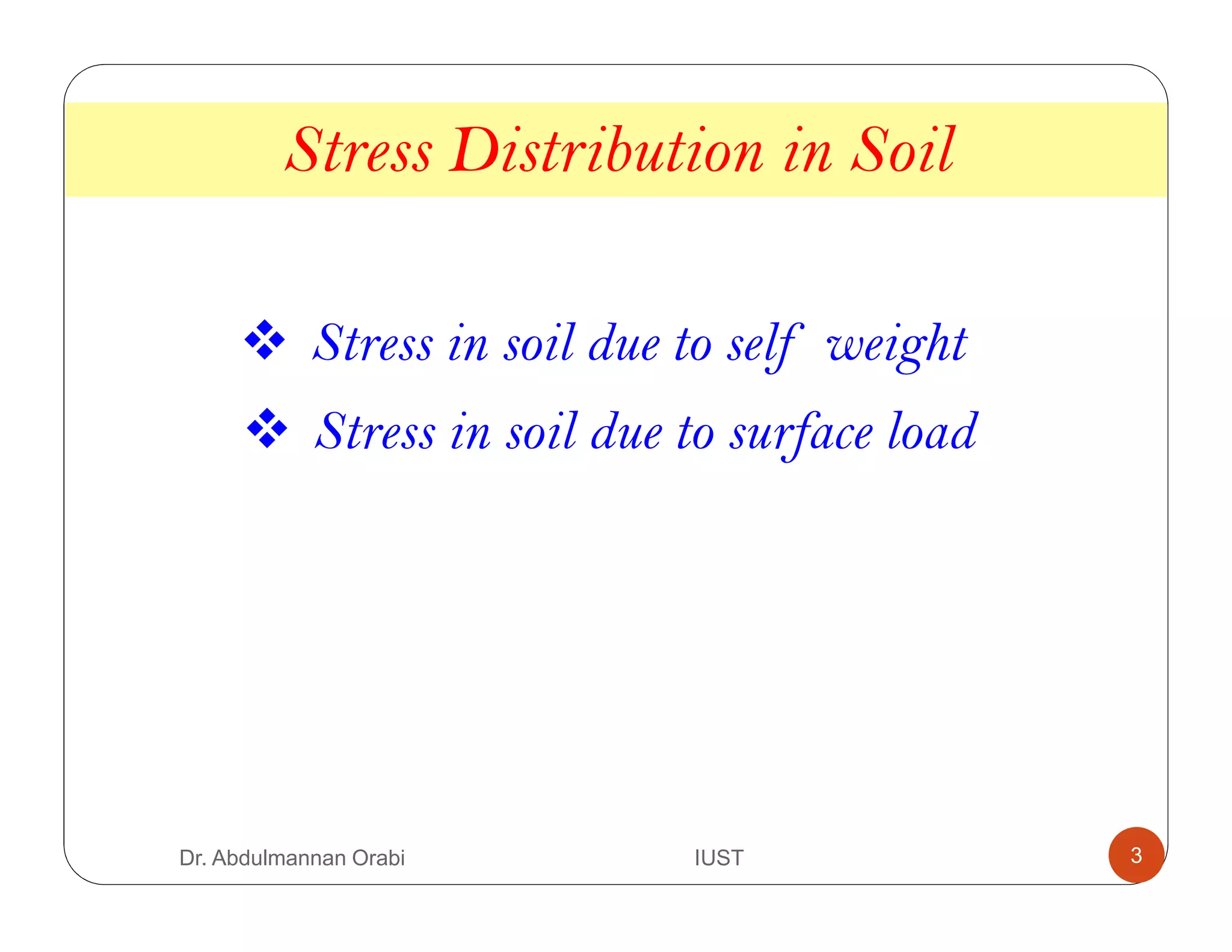 Lecture 7 stress distribution in soil | PDF