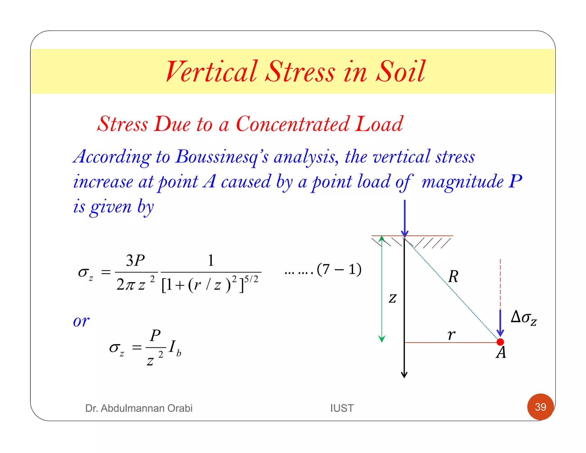 Lecture 7 stress distribution in soil | PDF