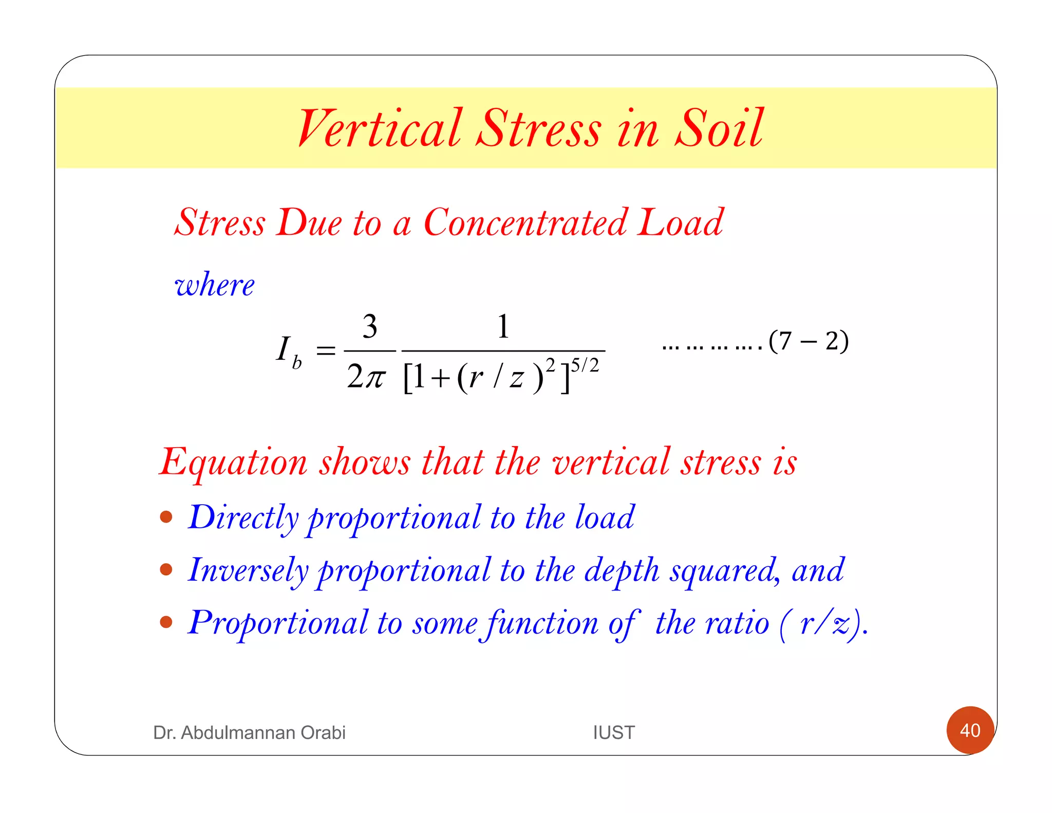 Lecture 7 stress distribution in soil | PDF