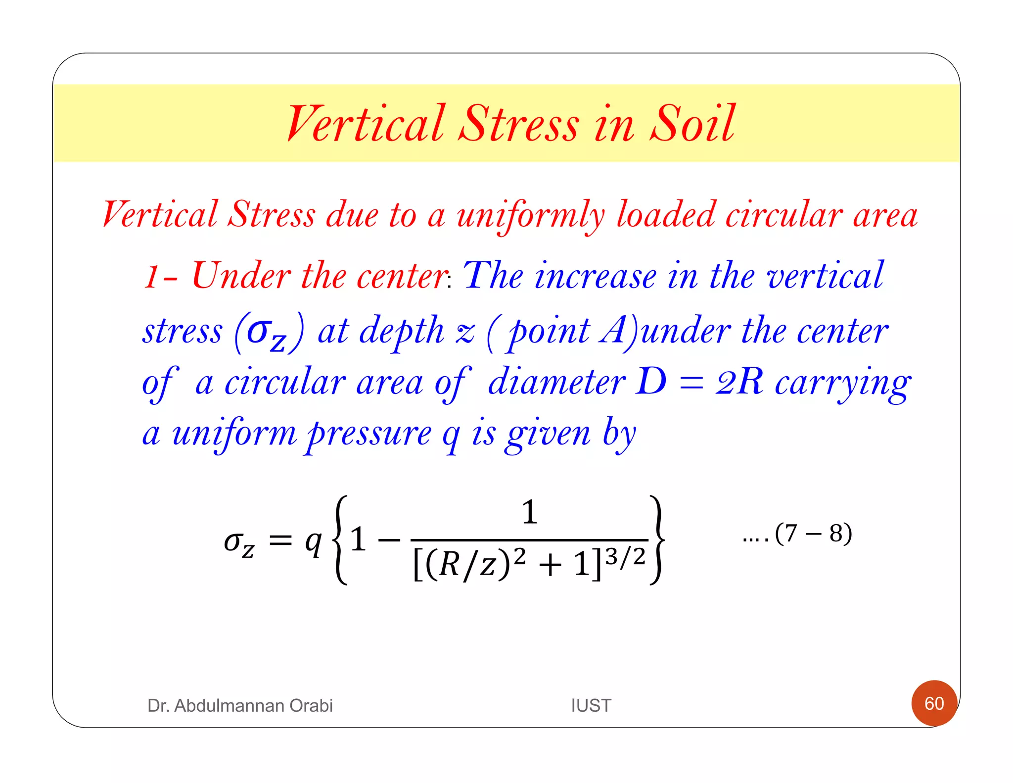 Lecture 7 stress distribution in soil | PDF