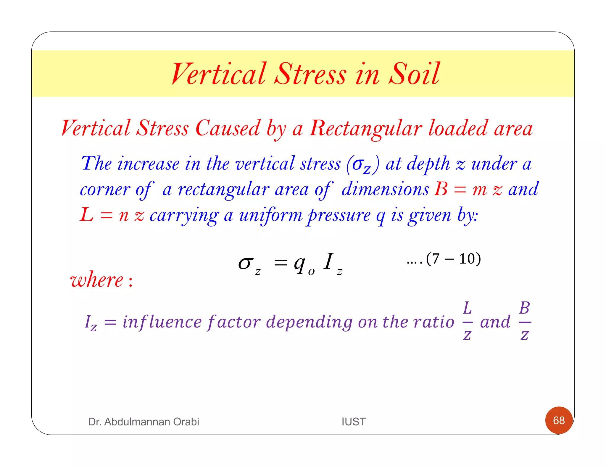 Lecture 7 stress distribution in soil | PDF