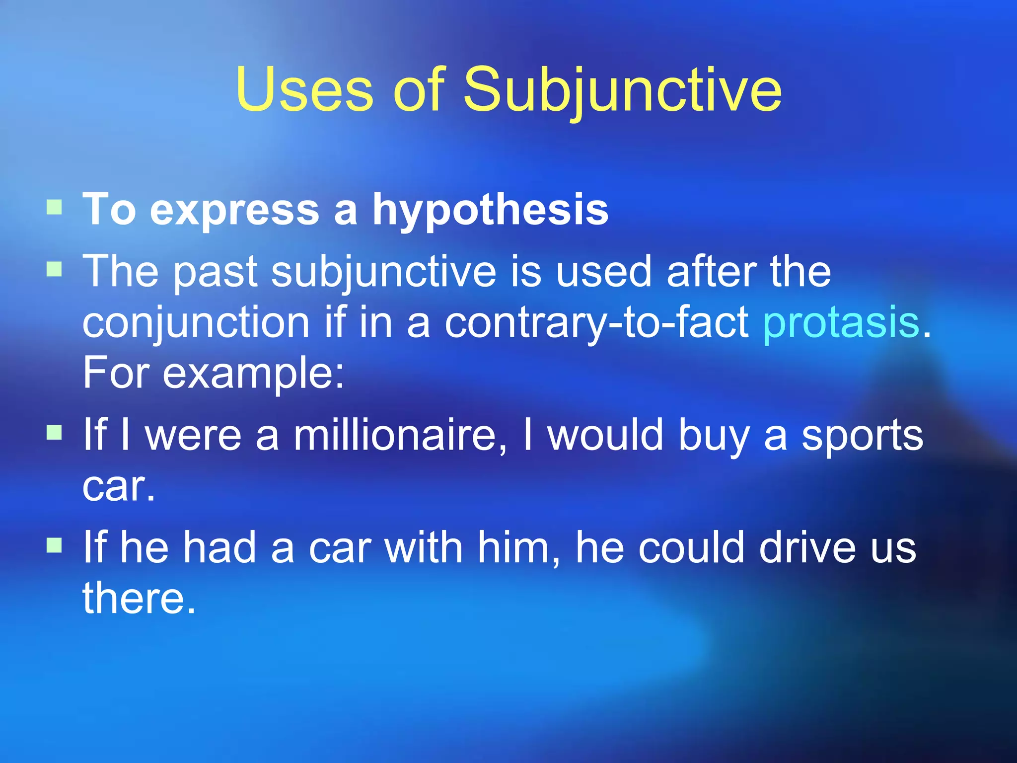 Lecture 7 Subjunctive Mood | PPT