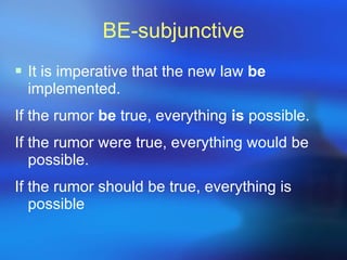 Lecture 7 Subjunctive Mood | PPT