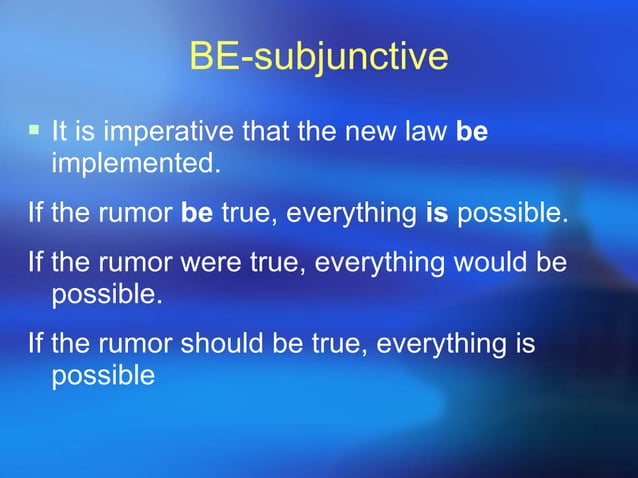 Lecture 7 Subjunctive Mood | PPT