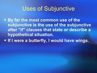 Lecture 7 Subjunctive Mood | PPT