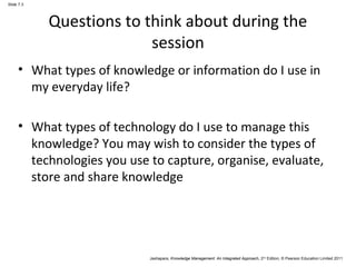 Lecture 7 the nature of digital knowledge | PPT | Search | Internet