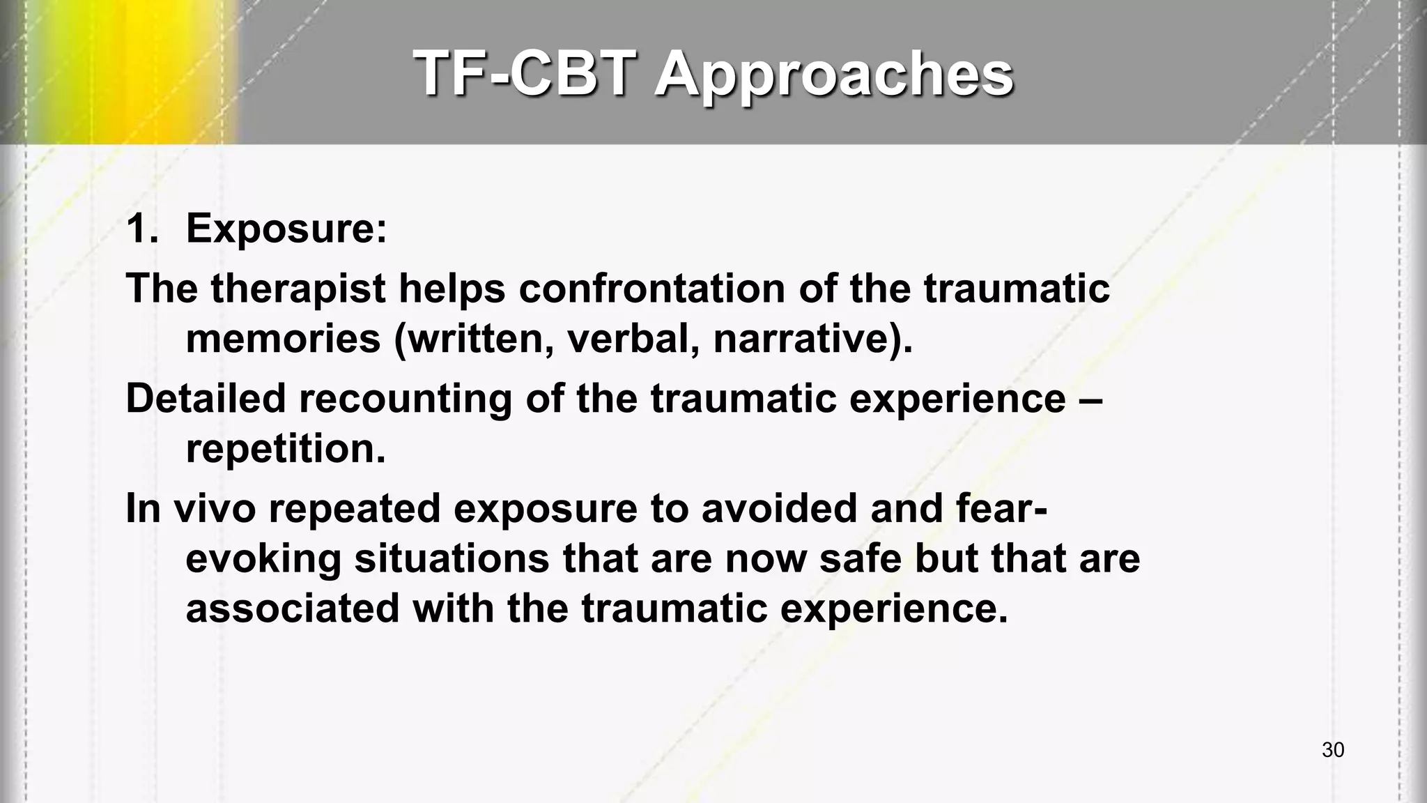 Lecture 7 trauma focused cbt | PPTX