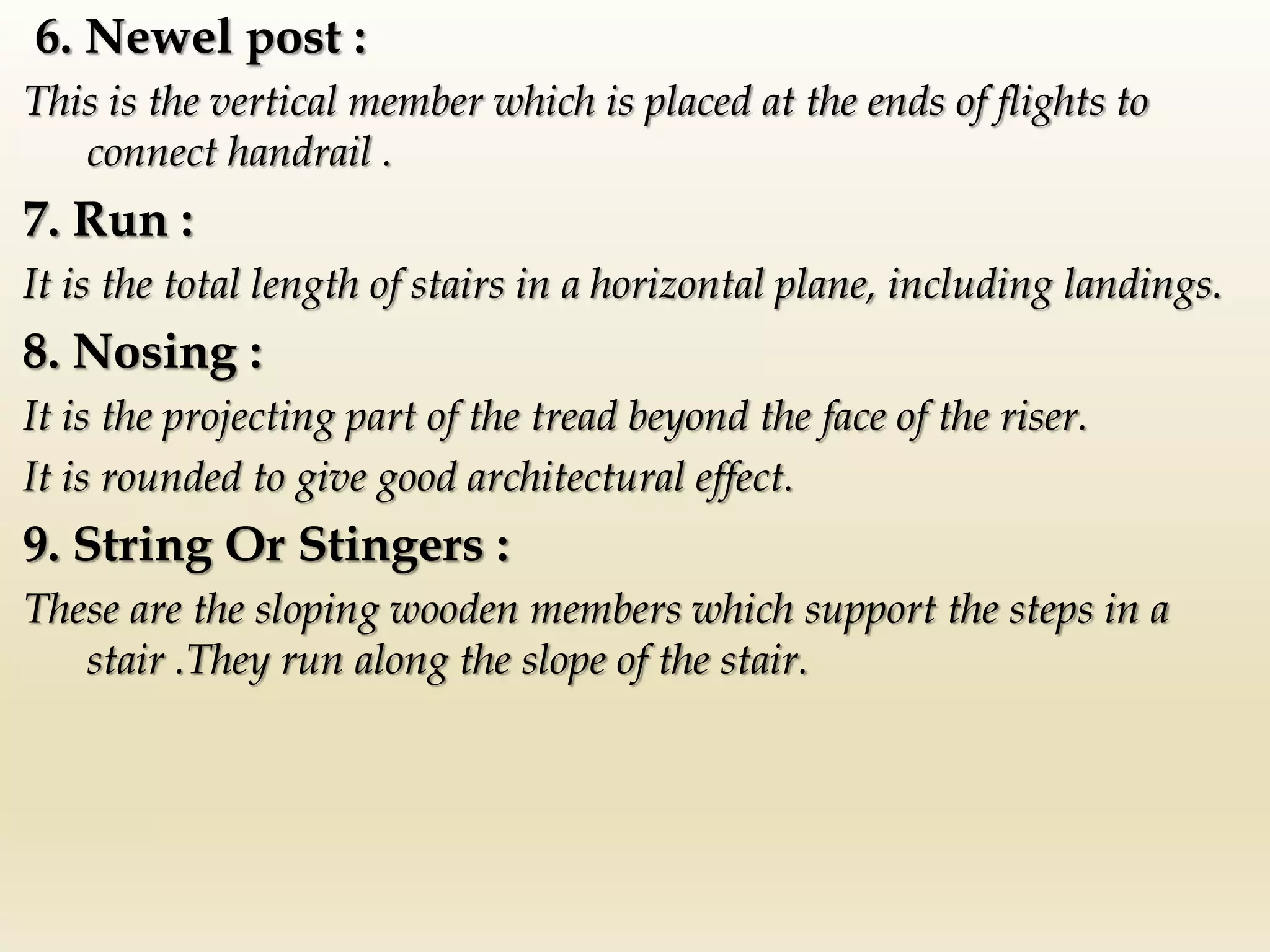 Lecture7 types of staircase | PPTX