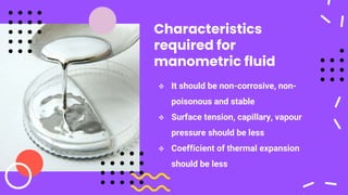 4. Pressure Measurement | Hydraulics | Fluid Mechanics | Civil ...