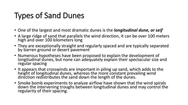 Wind deposition, loess and dunes | PPT