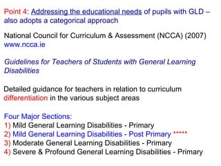 Teaching students with general learning disabilities | PPT