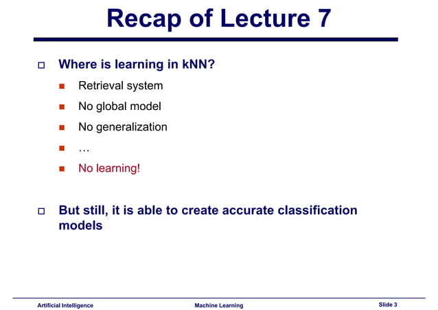 Lecture8 - From CBR to IBk | PPT