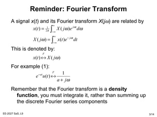 Lecture8 Signal and Systems | PPT | Web Development | Internet