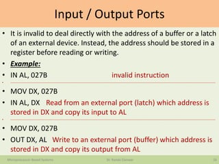 Microprocessors-based systems (under graduate course) Lecture 8 of 9 | PPT
