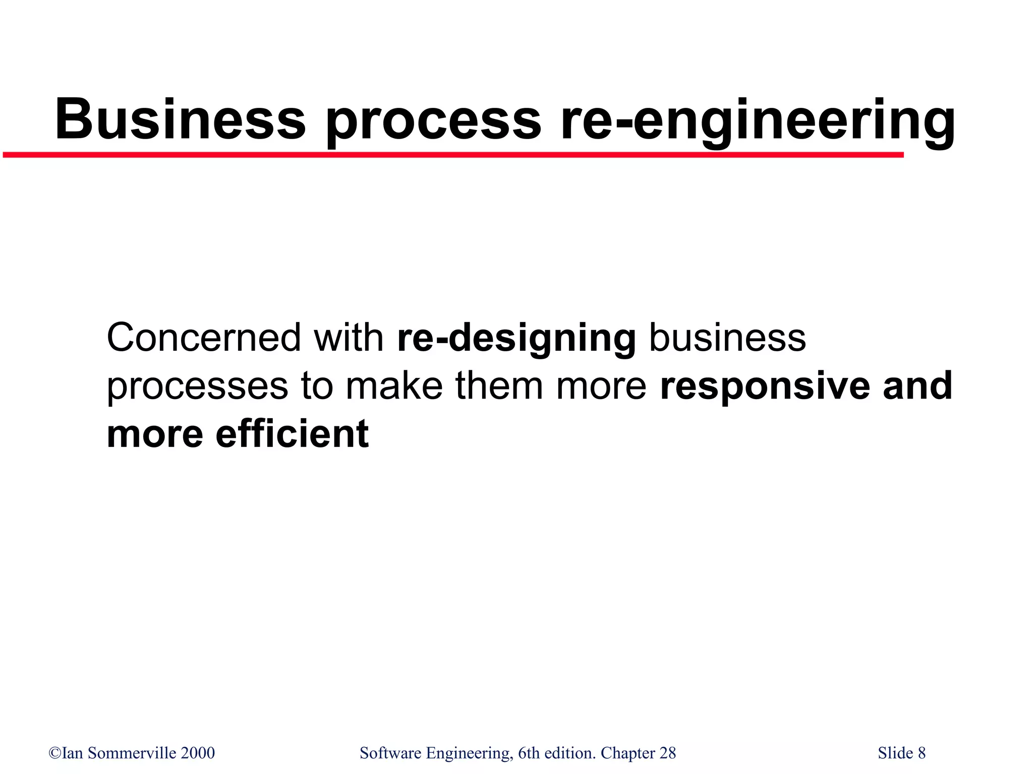 Software Re-Engineering | PPT
