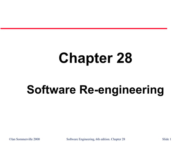 Software Re-Engineering | PPT