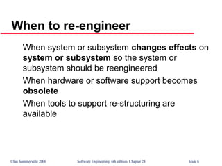 Software Re-Engineering | PPT
