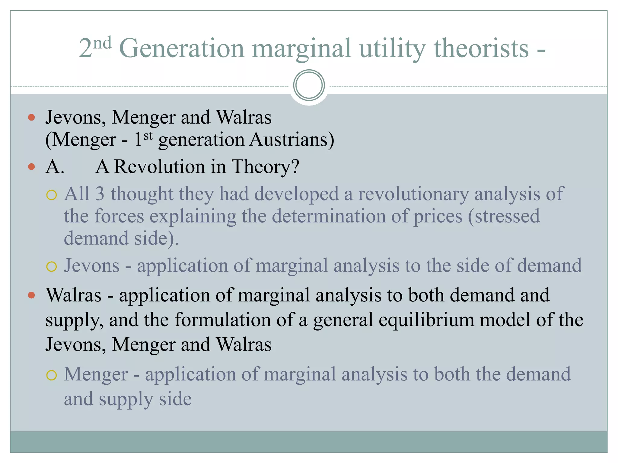 Evolution of Economic thought - Lecture 8 | PPTX