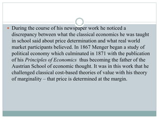 Evolution of Economic thought - Lecture 8 | PPTX