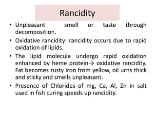 Lecture 8. fish ocmponents and preservation | PPTX