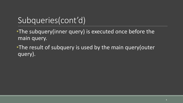 Sql Subqueries Oracle Sql Fundamentals Ppt 8479