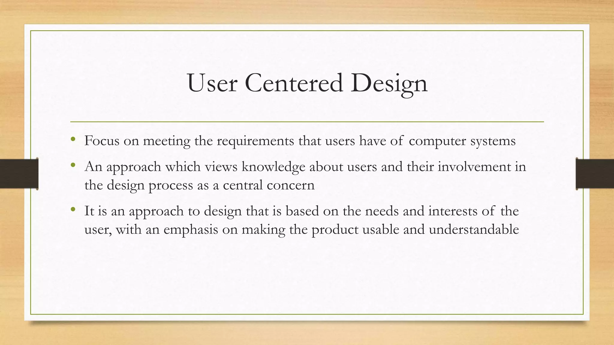 User centered Design | PPT