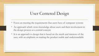 User centered Design | PPT