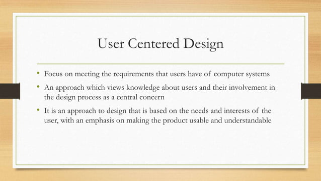 User centered Design | PPT