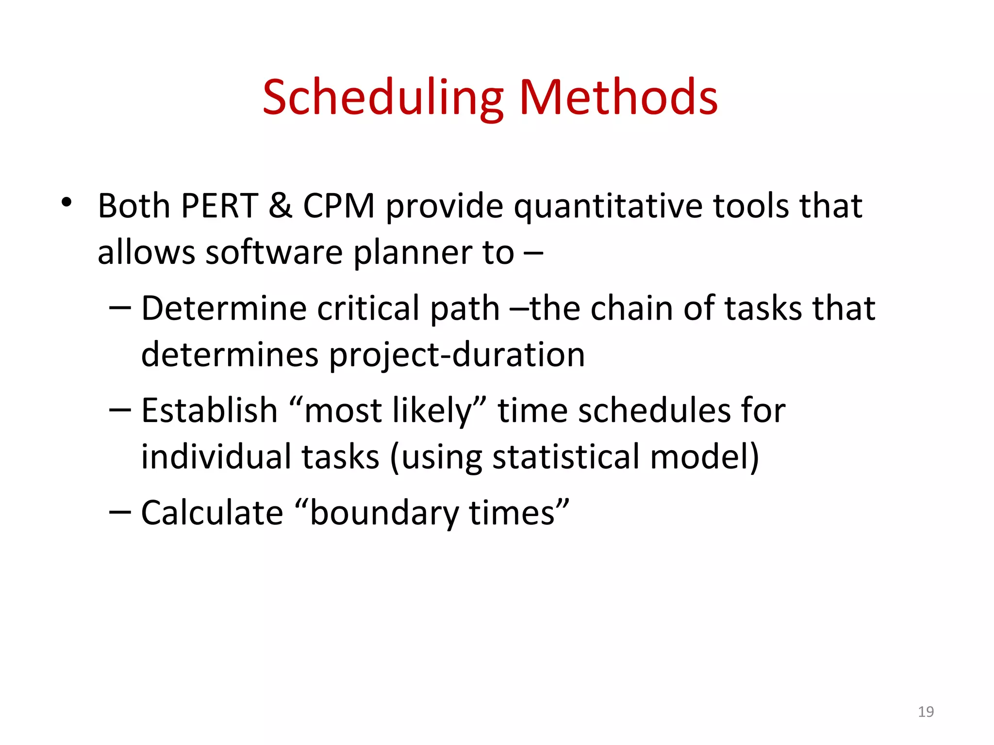 Software Engineering (Project Scheduling) | PPT