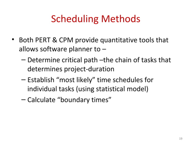 Software Engineering (Project Scheduling) | PPT