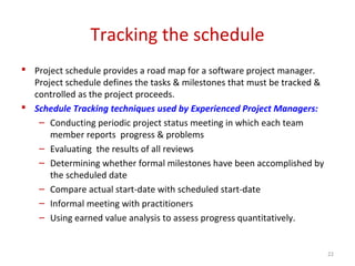 Software Engineering (Project Scheduling) | PPT