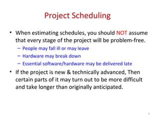 Software Engineering (Project Scheduling) | PPT