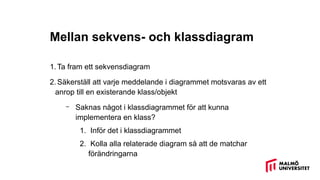 Konsistens mellan diagram och källkod | PPT