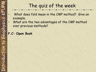 ÖNCEL AKADEMİ: INTRODUCTION TO GEOPHYSICS | PPT