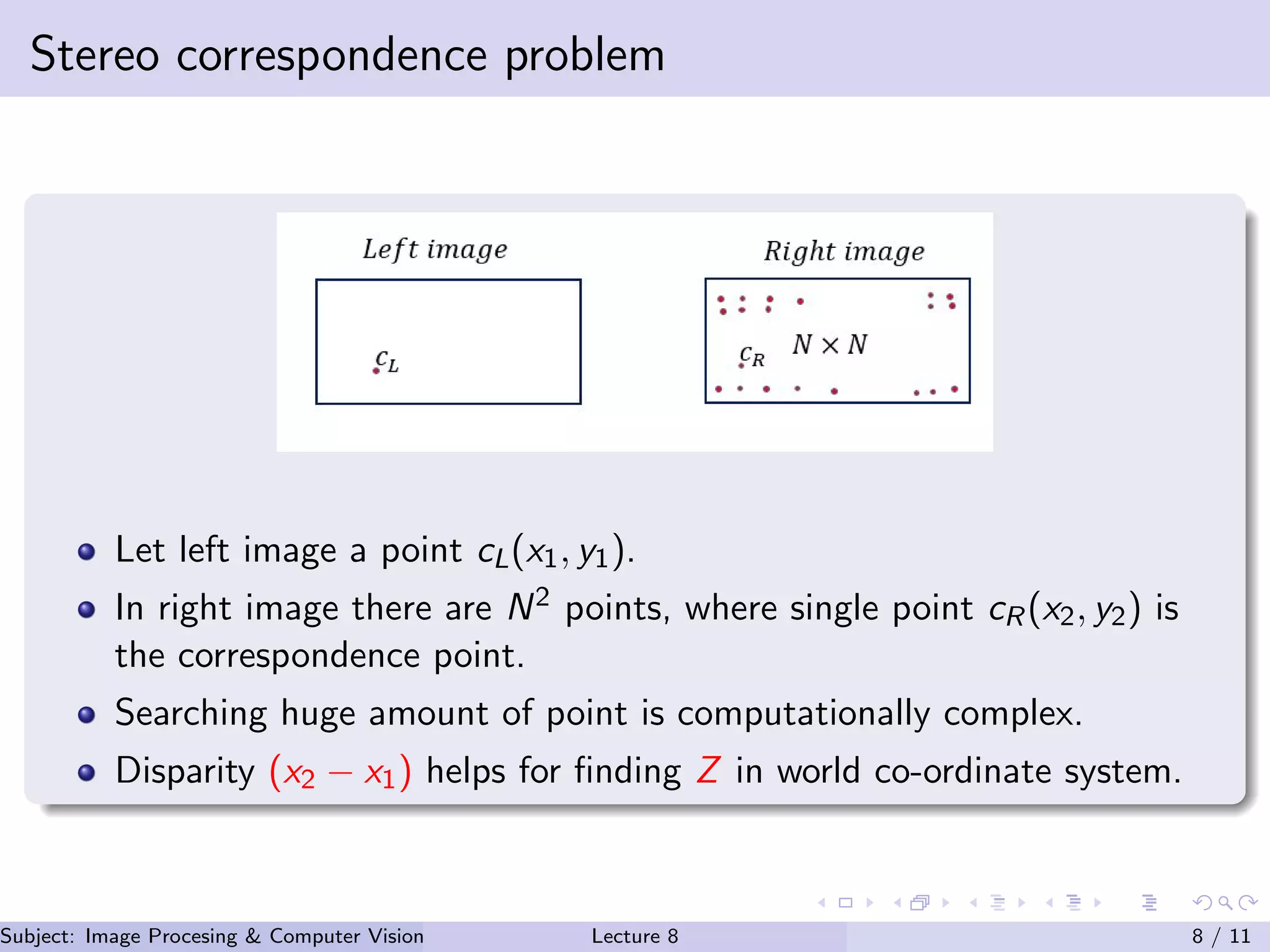 Lecture 8 (Stereo imaging) (Digital Image Processing) | PDF