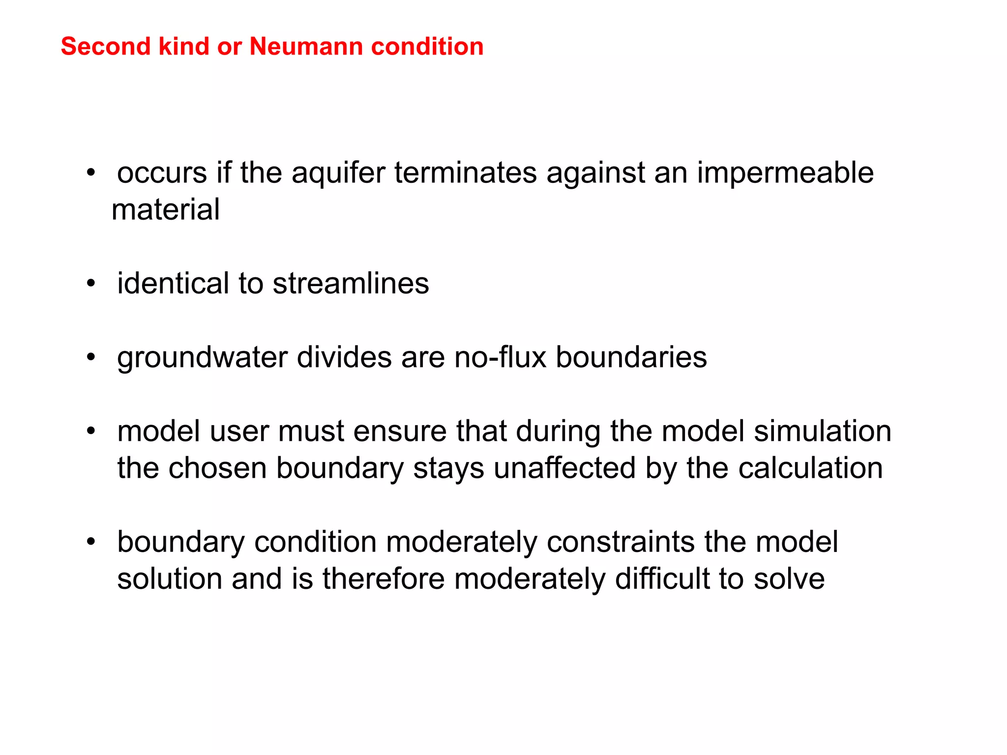 Boundary conditions in groundwater modeling | PDF