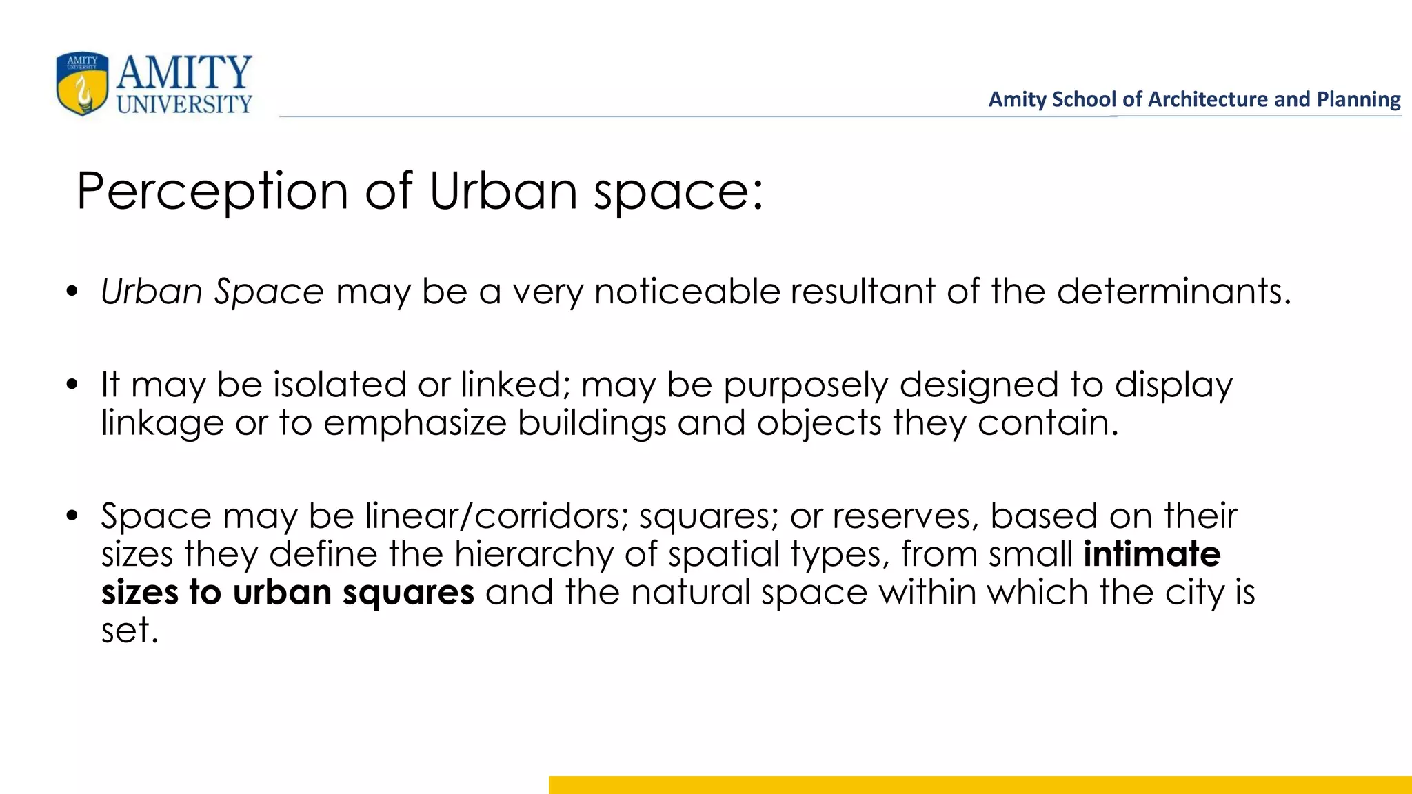Perception of Urban Space Shape of an Urban Form | PDF
