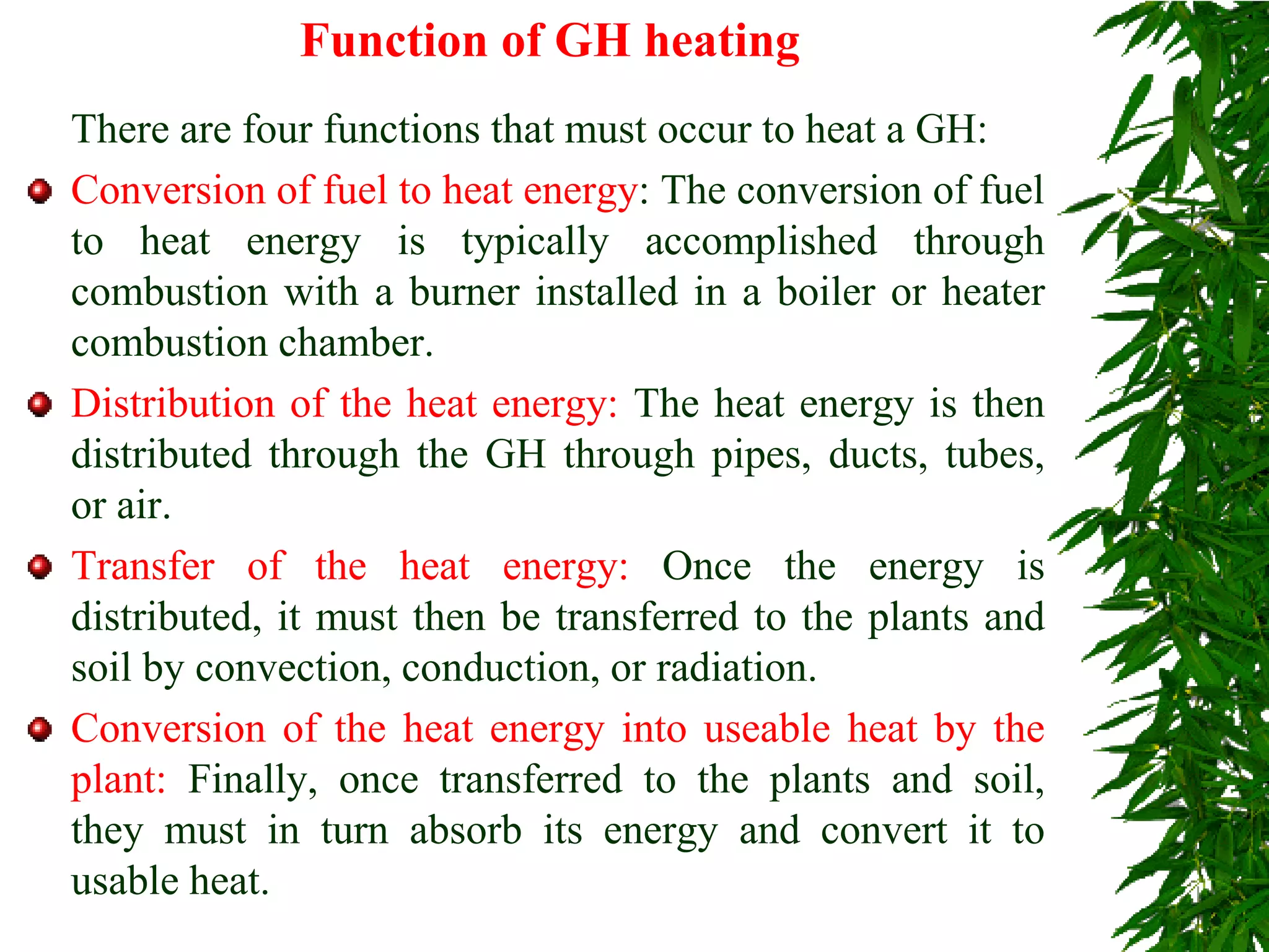 COOLING AND HEATING OF GREENHOUSE | PDF