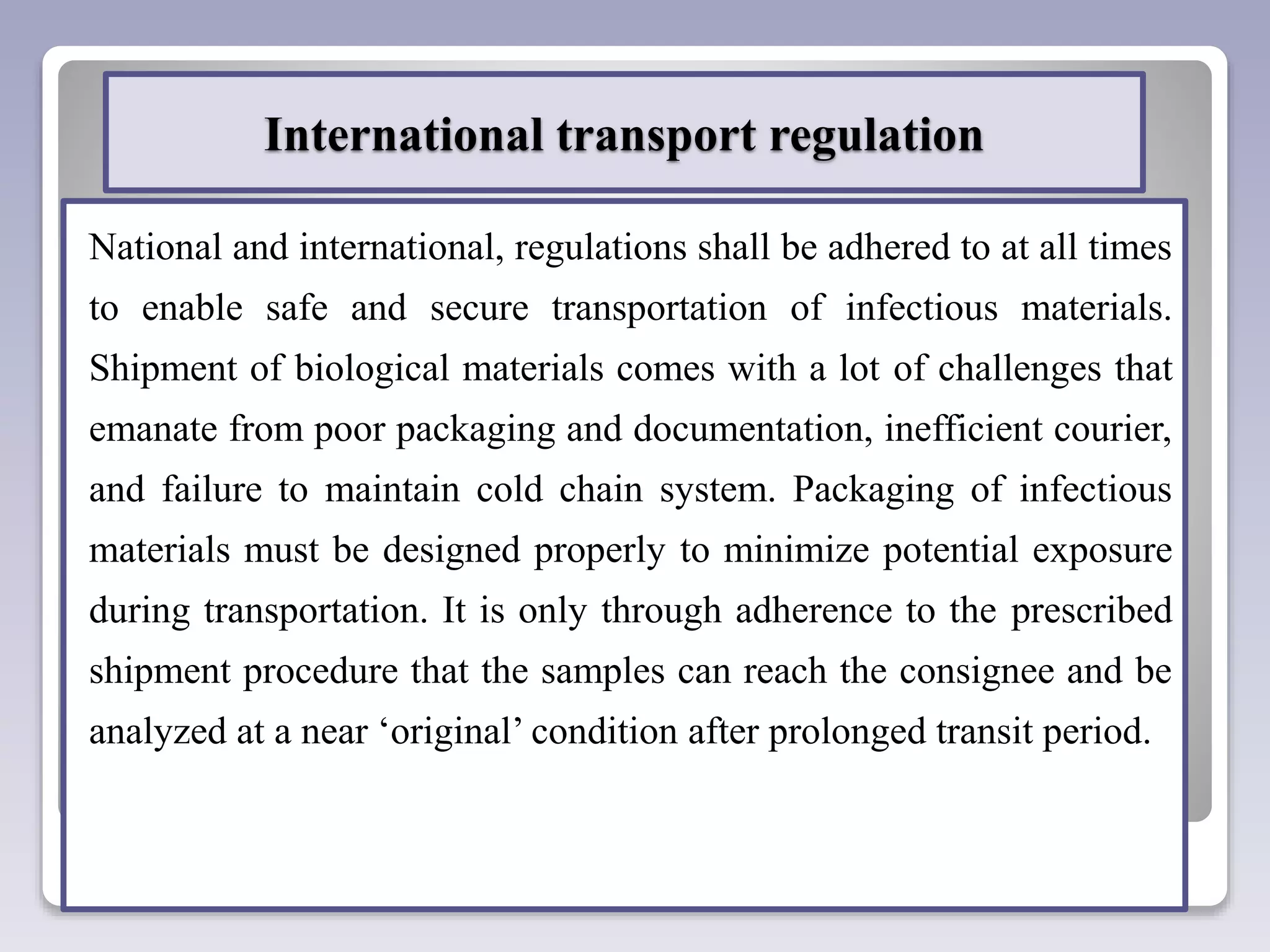 lecture 8.Transportation of biological materials | PPTX