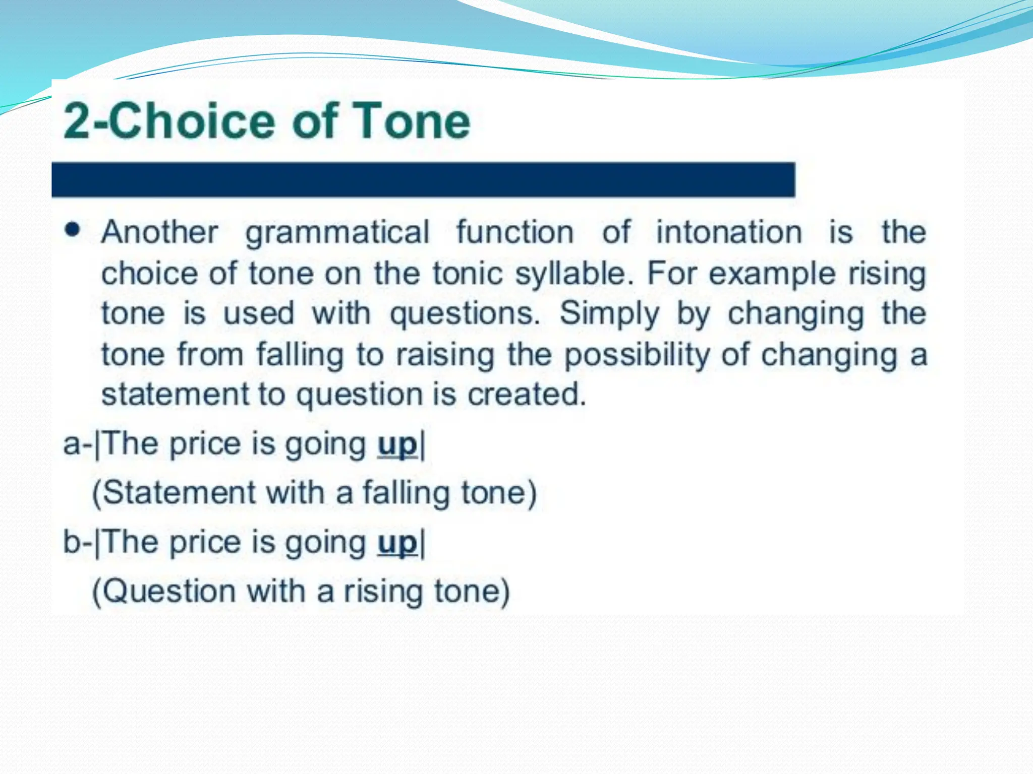 Lecture 8. Intonation definition, rules of intonation | PDF
