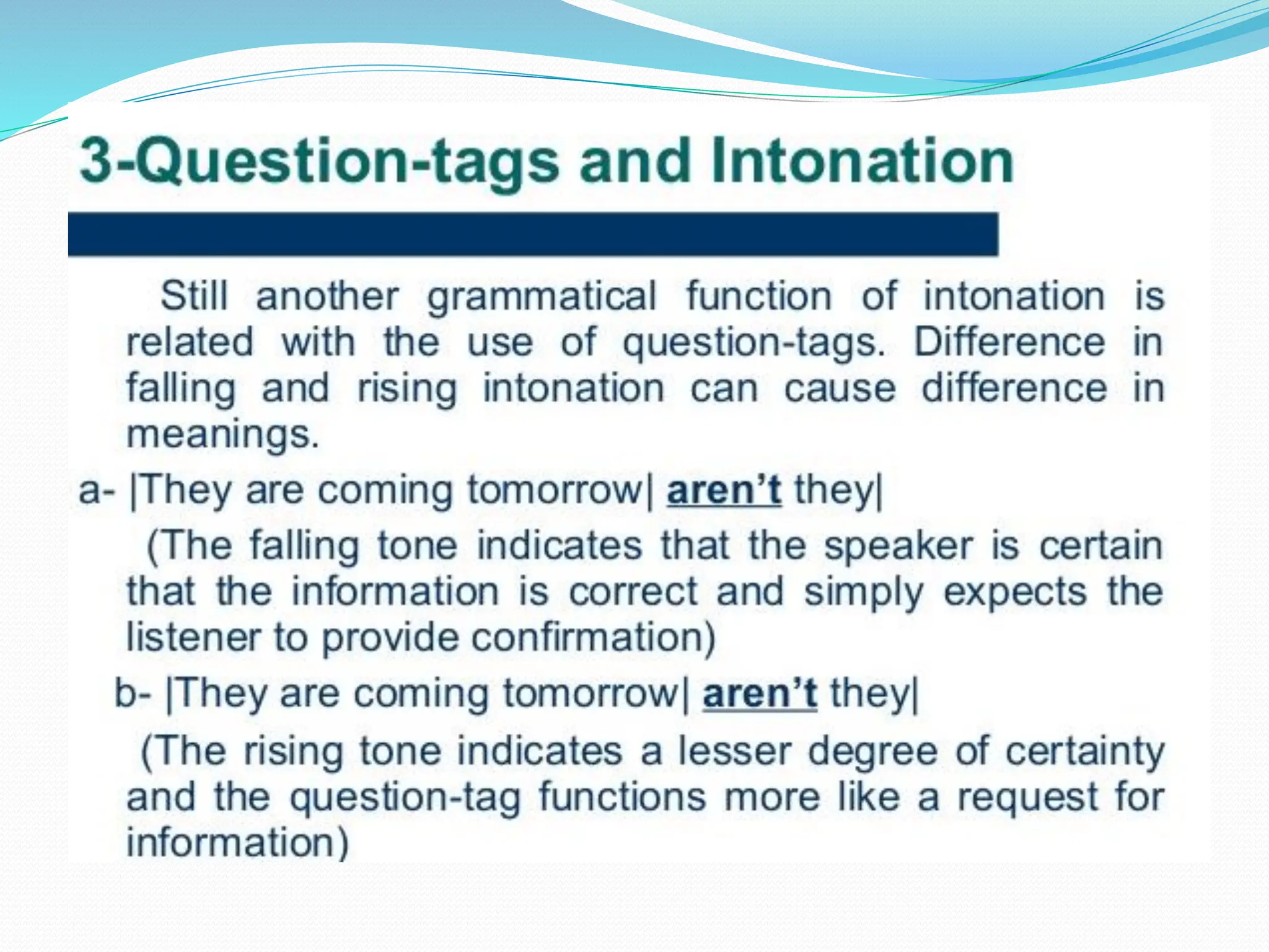 Lecture 8. Intonation definition, rules of intonation | PDF