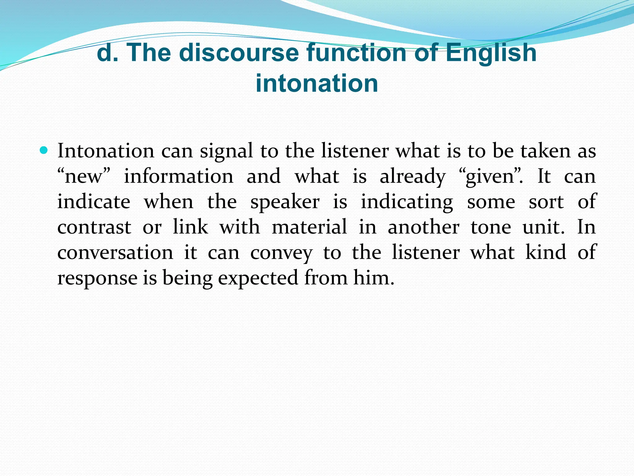 Lecture 8. Intonation definition, rules of intonation | PDF