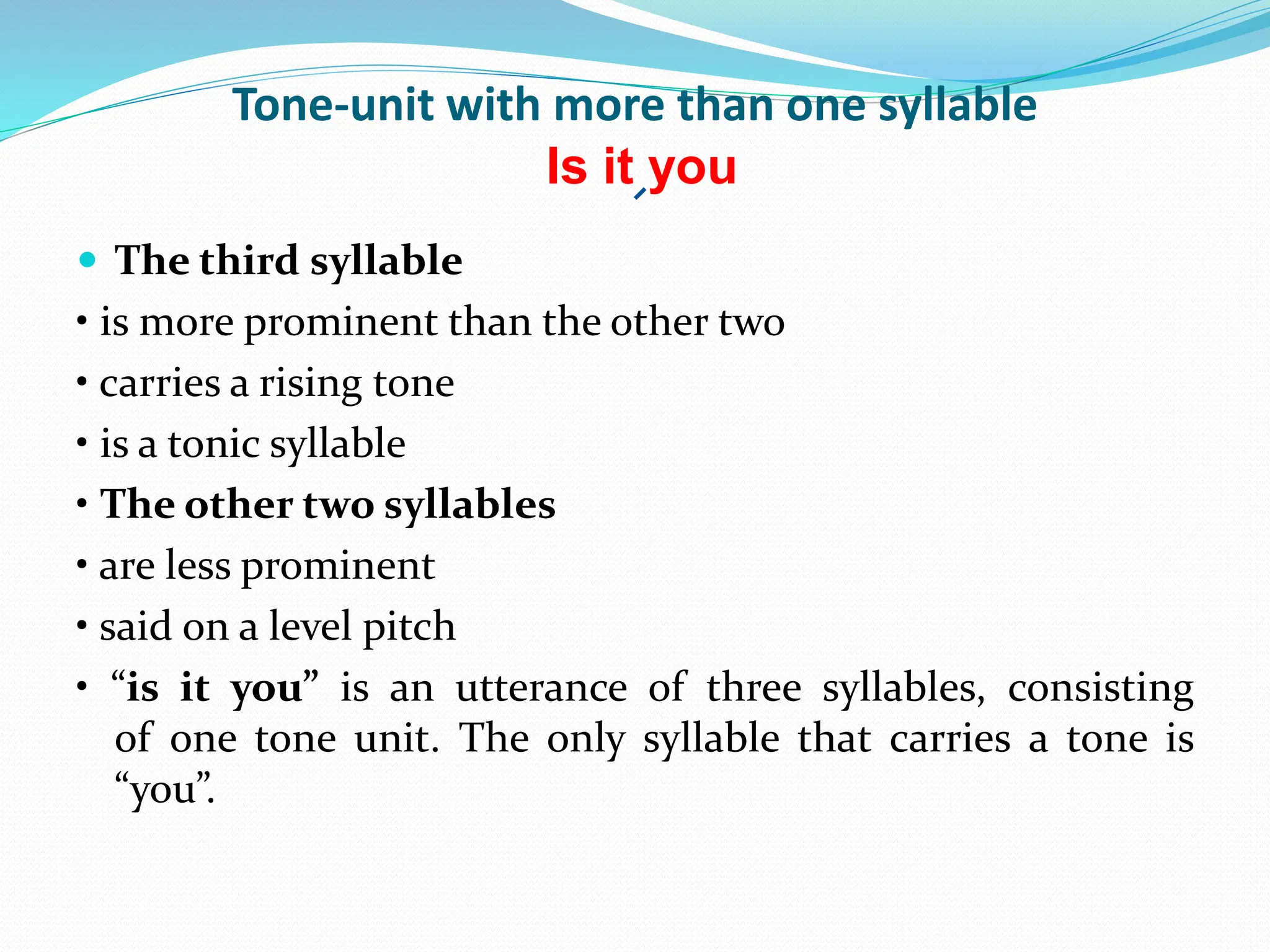Lecture 8. Intonation definition, rules of intonation | PDF