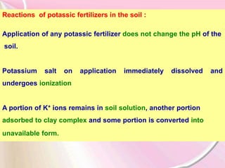 Lecture 8.ppt k fertilizers - MOP and SOP | PPT | Commodities | Economy
