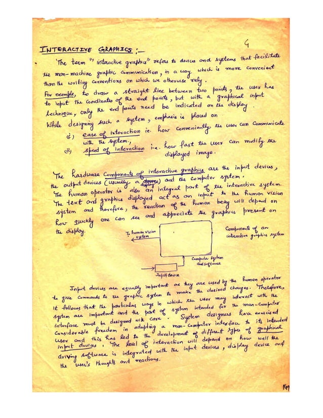 Lecture for the students of CS for interactive graphical techniques | PDF