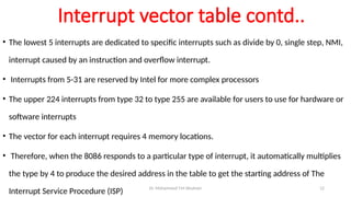 8086 interrupts in assembly language‏‏ lecture8.pptx