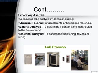 Fire Arson and Explosions Forensic Analysis | PPT
